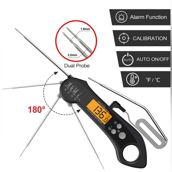 Thermometer | Other | Dual Probe Digital Meat Thermometer Waterproof ...